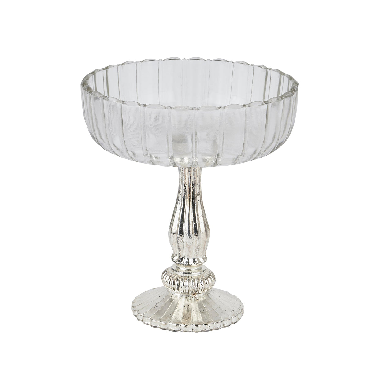 Medium Fluted Glass Display Bowl – Rogey